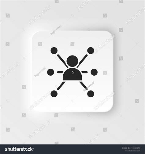 Business Network Product Neumorphic Style Vector Stock Vector Royalty
