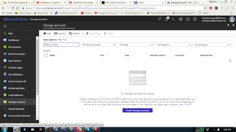 Azure Storage Accounts