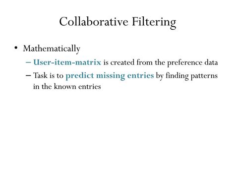 Ppt Item Based Collaborative Filtering Recommendation Algorithms