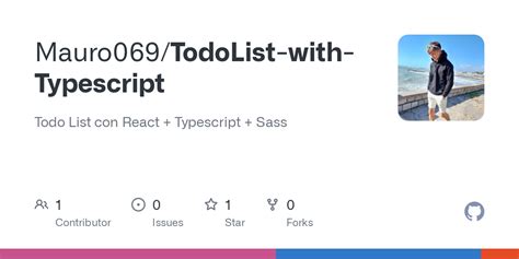 Github Mauro069todolist With Typescript Todo List Con React Typescript Sass