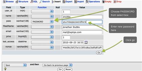 Reset A Textpattern User Password › Textpattern Tips