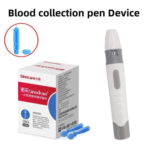 Meter Lancet Pen Lancing Device 28gsterile Disposable Blood Collection