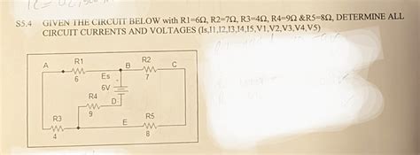 solved s5 4 ﻿given the circuit below with