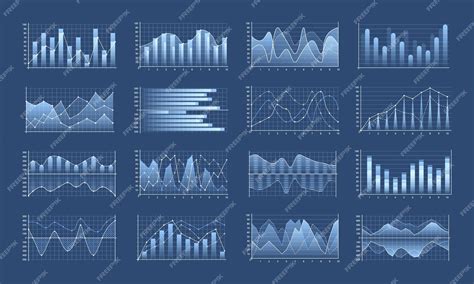 Premium Vector Set Of Business Charts And Diagram
