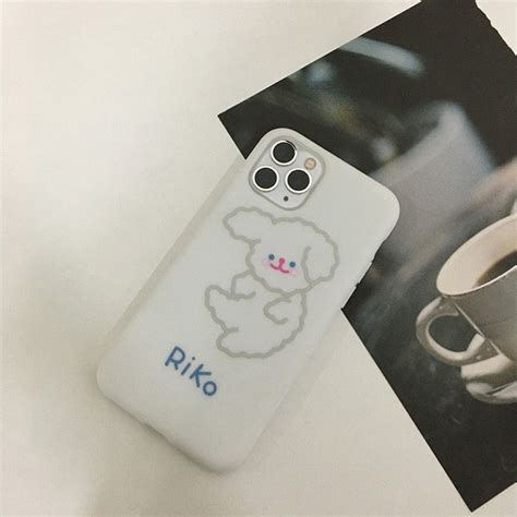젤리케이스 하얀강아지 에이블리