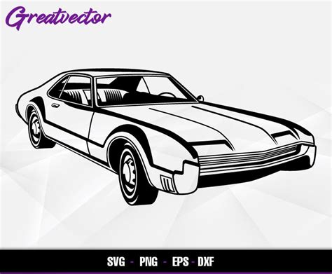 Oldsmobile Toronado L Eps Svg Png Dxf L Vector Art Etsy