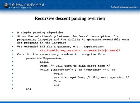 Recursive Descent Parsing Ppt Download