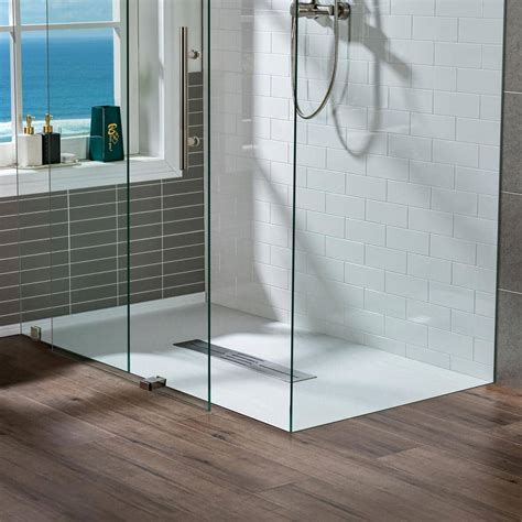 Woodbridge 59 In L X 35 375 In W Alcove Shower Pan Base With Center