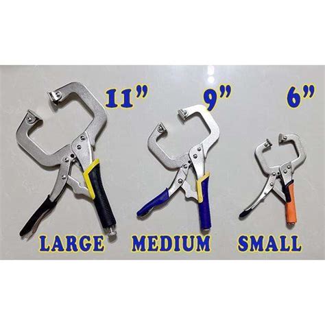 Dtools C Clamp Vise Grip C Clamp Locking Pliers Vise Grip 6 9 11 Lazada Ph