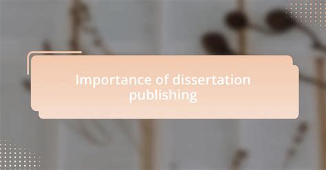 How I Navigated Dissertation Publishing Challenges Simplex Academic