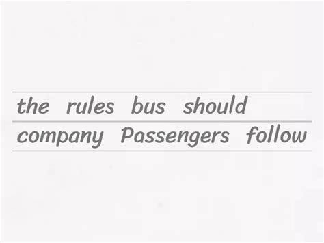 Make Up Sentences Unjumble