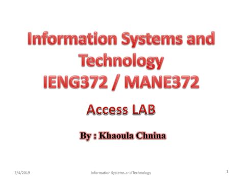 Solution Access Lab Part 1 Studypool