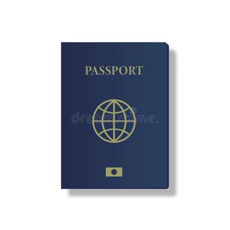 White Passport Shadow Background Stock Illustrations 461 White