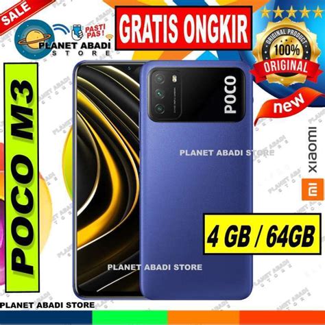 Jual Xiaomi Poco M Gb Gb New Segel Garansi Resmi Cool Blue Di Seller Grissini Tech