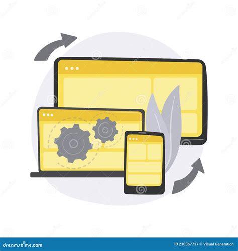 Cross Platform Software Abstract Concept Vector Illustration Stock Vector Illustration Of