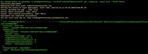 Use Azure Cli To Track The Status Of Your Code Deployments Azure App Service