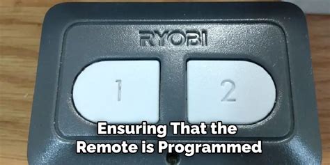 How To Program Ryobi Garage Door Opener Remote Easy Steps