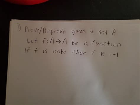 solved 1 prove disprove given a set a let fi aa be a