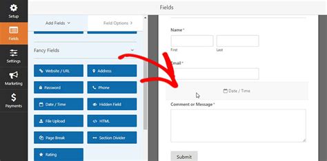 how to create a wordpress form with a date picker