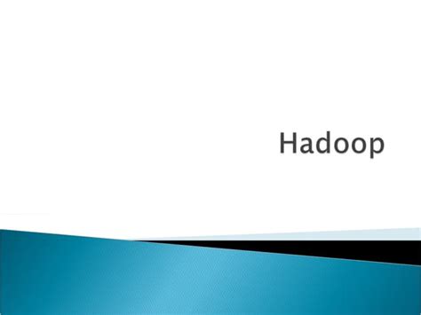 Lecture Slide Introduction To Hadoop Hdfs Maprppt