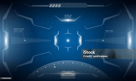Vr Hud 미래 인터페이스 사이버 펑크 화면 디자인 공상 과학 가상 현실 시뮬레이터 기술 보기 헤드 업 디스플레이 하이테크 Gui Ui 디지털 대시보드 패널 벡터 개념