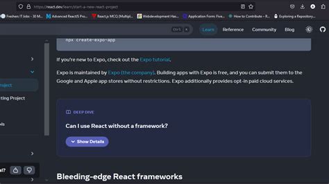 Create React App Is Not Present In Documentation · Issue 6143