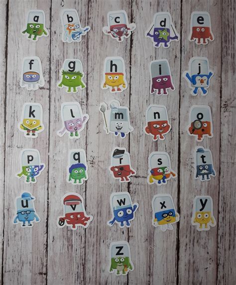Alphablocks A Z Papercraft Etsy