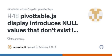 Pivottable Js Display Introduces NULL Values That Don T Exist In The Source Pandas Dataframe