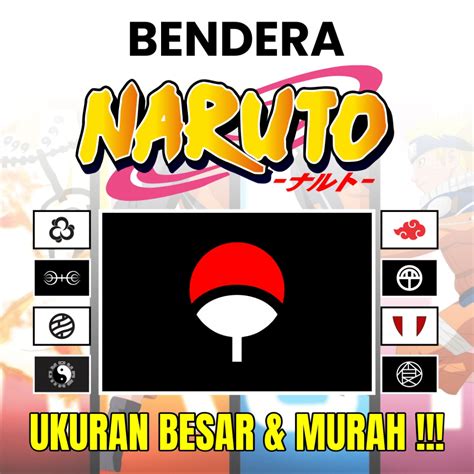 The Most Flag Of Naruto Akatsuki Uchiha Konoha Etc Free Naruto Stickers Shopee Malaysia