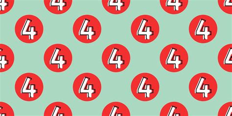 Premium Vector Number The Pattern Seamless Pattern A Pattern Of
