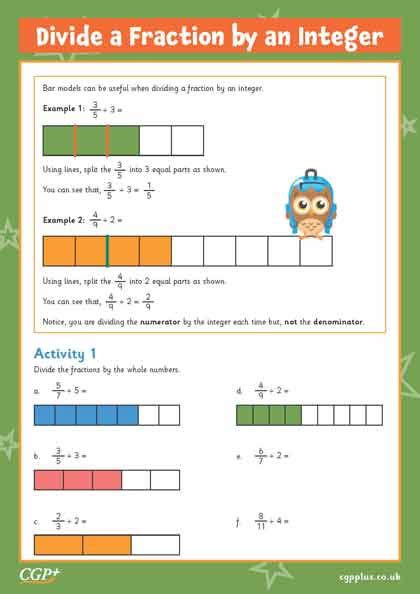 Divide A Fraction By An Integer — Problem Solving Foundation Year 6