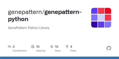 GitHub Genepattern Genepattern Python GenePattern Python Library