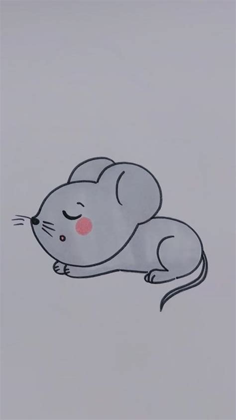 老鼠简笔画可爱日系（汇总15张） 简笔画图片大全