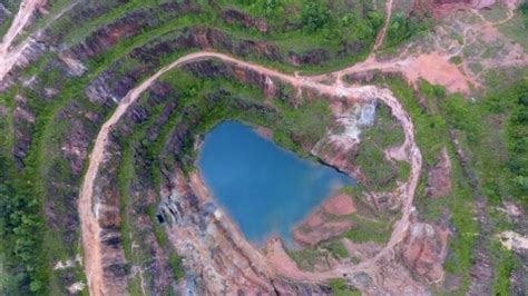 Open Pit Nam Salu Wisata Indah Bekas Tambang Timah