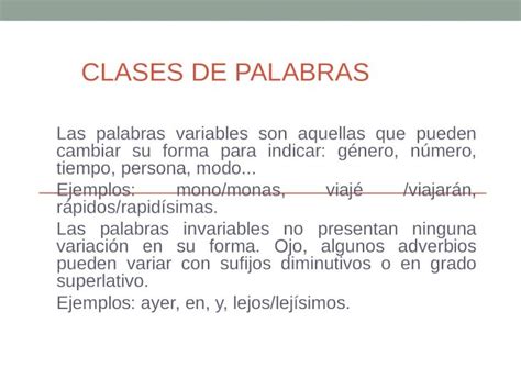 Ppt Clases De Palabras Las Palabras Variables Son Aquellas Que Pueden Ppt Clases De Palabras Las Palabras Variables Son Aquellas Que Pueden