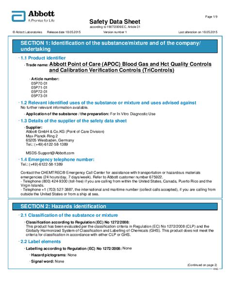 Abbott Point Of Care Device Database