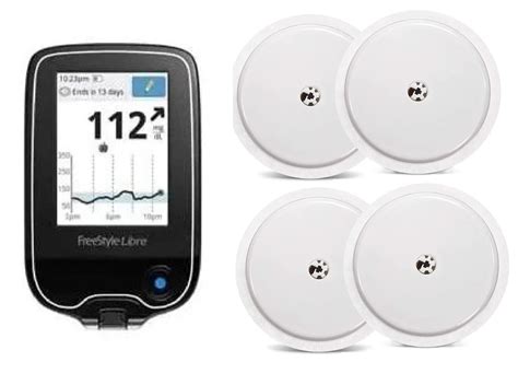 Abbott Freestyle Libre Glucose Monitor Reader With 4 Sensor Relikart