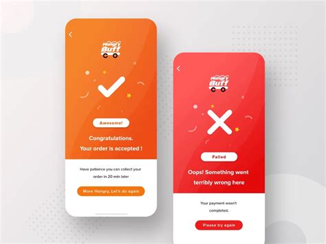 Order Successful And Rejected Ui By Akshay Syal On Dribbble Social