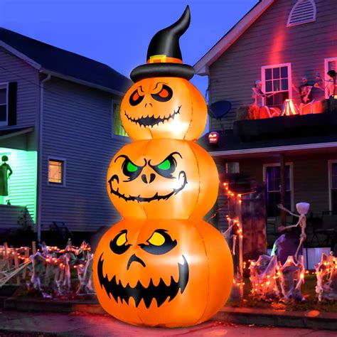 Funfanso 6ft Halloween Inflatable Pumpkins Outdoor Yard