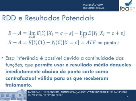 Regressão Com Descontinuidade Rdd Ppt Carregar