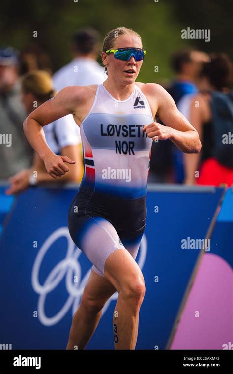 Solveig Løvseth Participating In The Triathlon At The Paris 2024