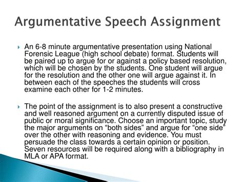 Ppt Persuasive Speech Arguing For Or Against A Chosen Resolution