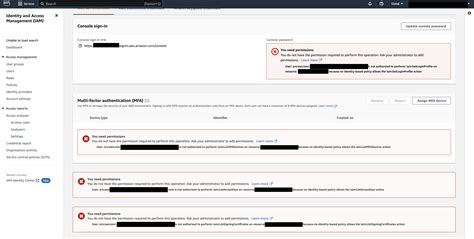 User Has Console Access But Needs Console Permissions Aws Repost