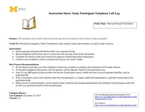Printable Call Log Templates Word Excel PDF TemplateLab