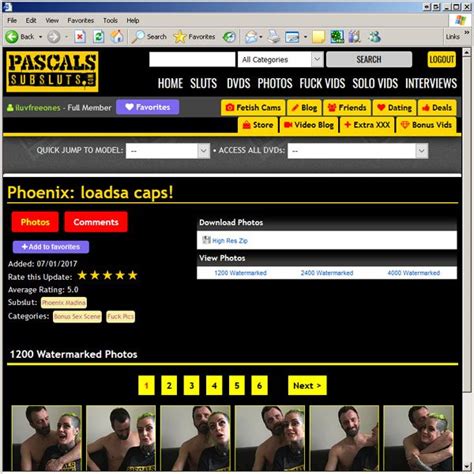 Freeones Gives Porn Site Pascals Sub Sluts An Overall Review Rating Of 91
