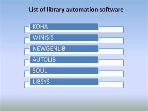Library Automation Software Pptx Databases Computer Software And