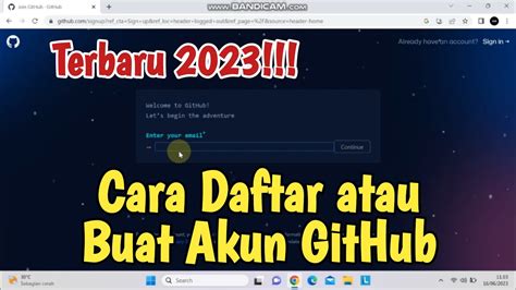 Cara Daftar Atau Membuat Akun Github Terbaru 2023 Youtube