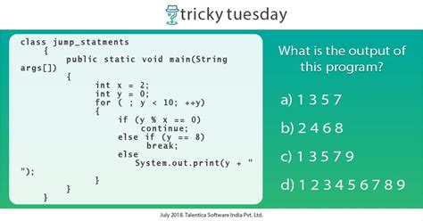 Talentica Software On Linkedin Here Is A Tricky Java Programming