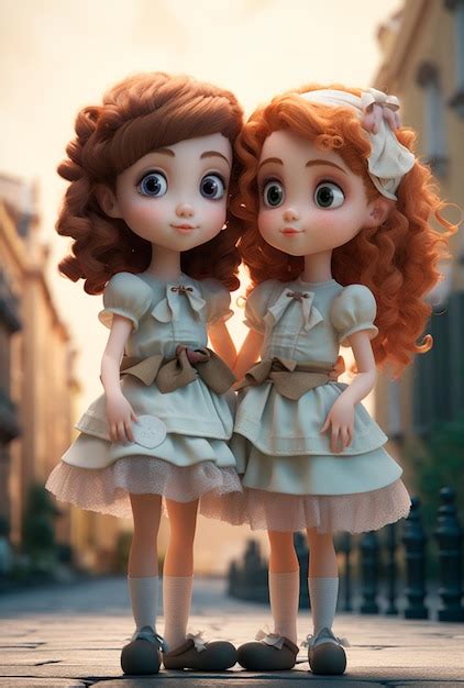 Premium Ai Image Image Of Twin Sisters
