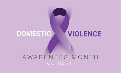 Domestic Violence Awareness Month Background Banner Card Poster